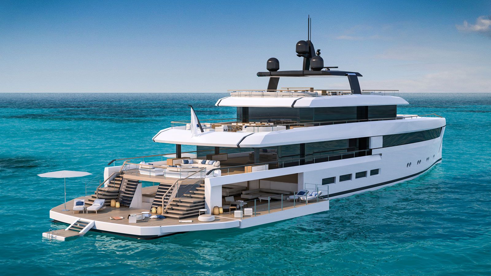 Nauta Design unveils 54m Wide superyacht concept